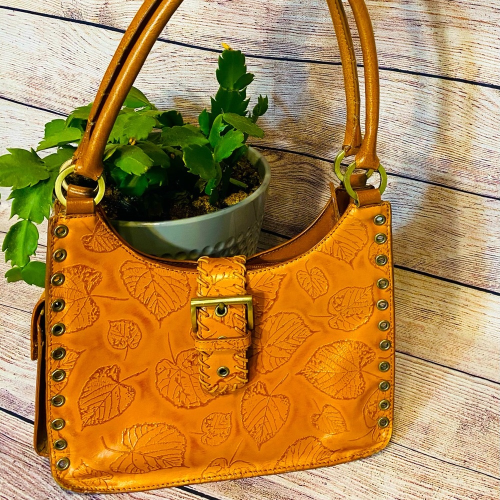 Vintage Mc Purse Tooled Leather - Gem